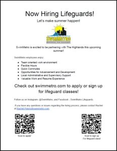 Now Hiring Lifeguards for 2024